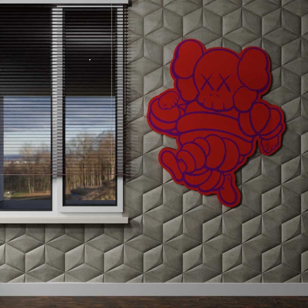 KAWS Chum | Art | Poster | Wall Print | Glass